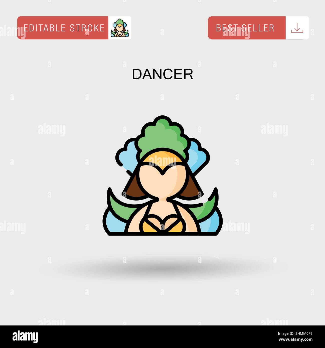 Dancer Simple vector icon Stock Vector Image & Art - Alamy