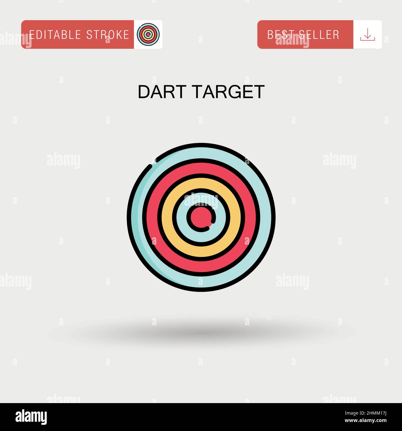 Aiming vision bullseye target Stock Vector Images - Alamy