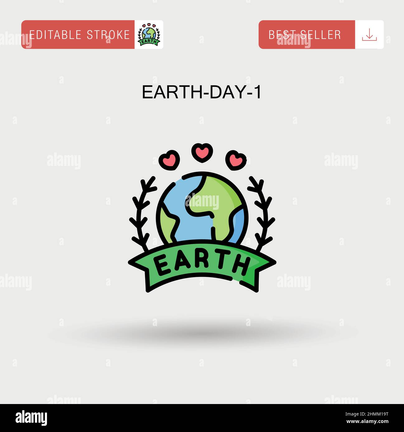 Earth-day-1 Simple vector icon Stock Vector Image & Art - Alamy