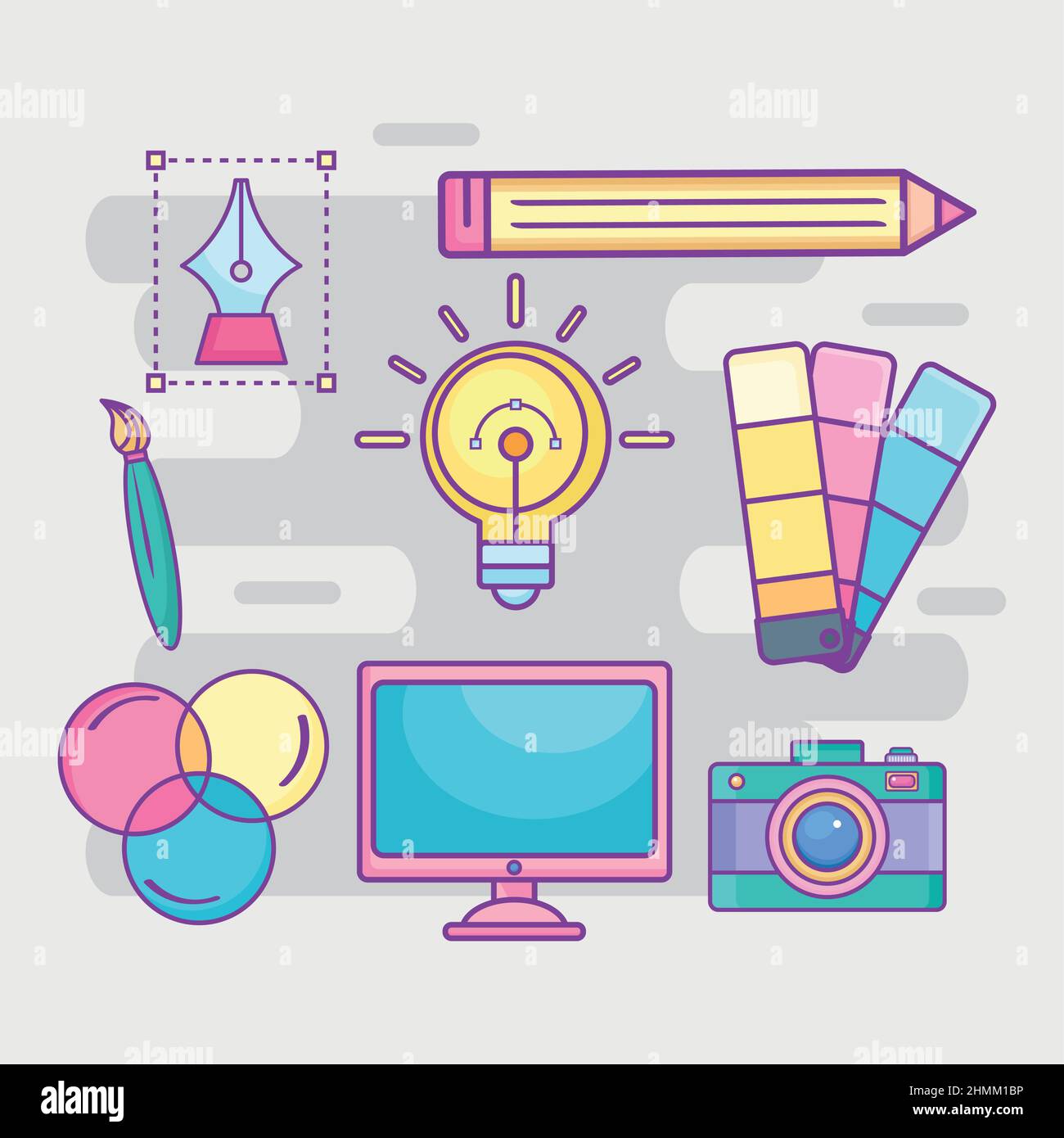icons with tools for graphic designer Stock Vector Image & Art - Alamy