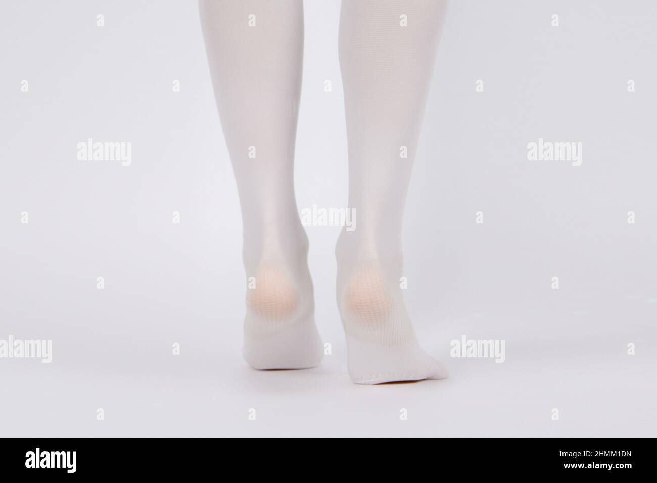 Anti-embolic Compression Hosiery for surgery isolated on white. Medical ...