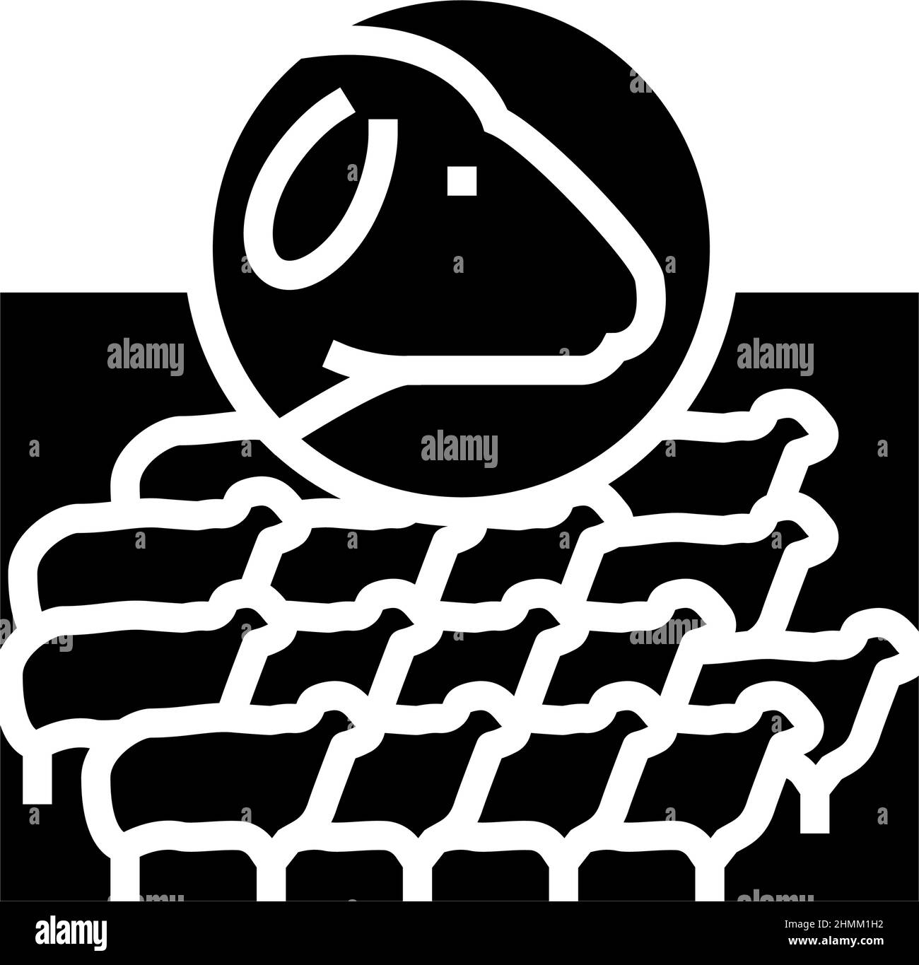 herd sheep glyph icon vector illustration Stock Vector Image & Art - Alamy