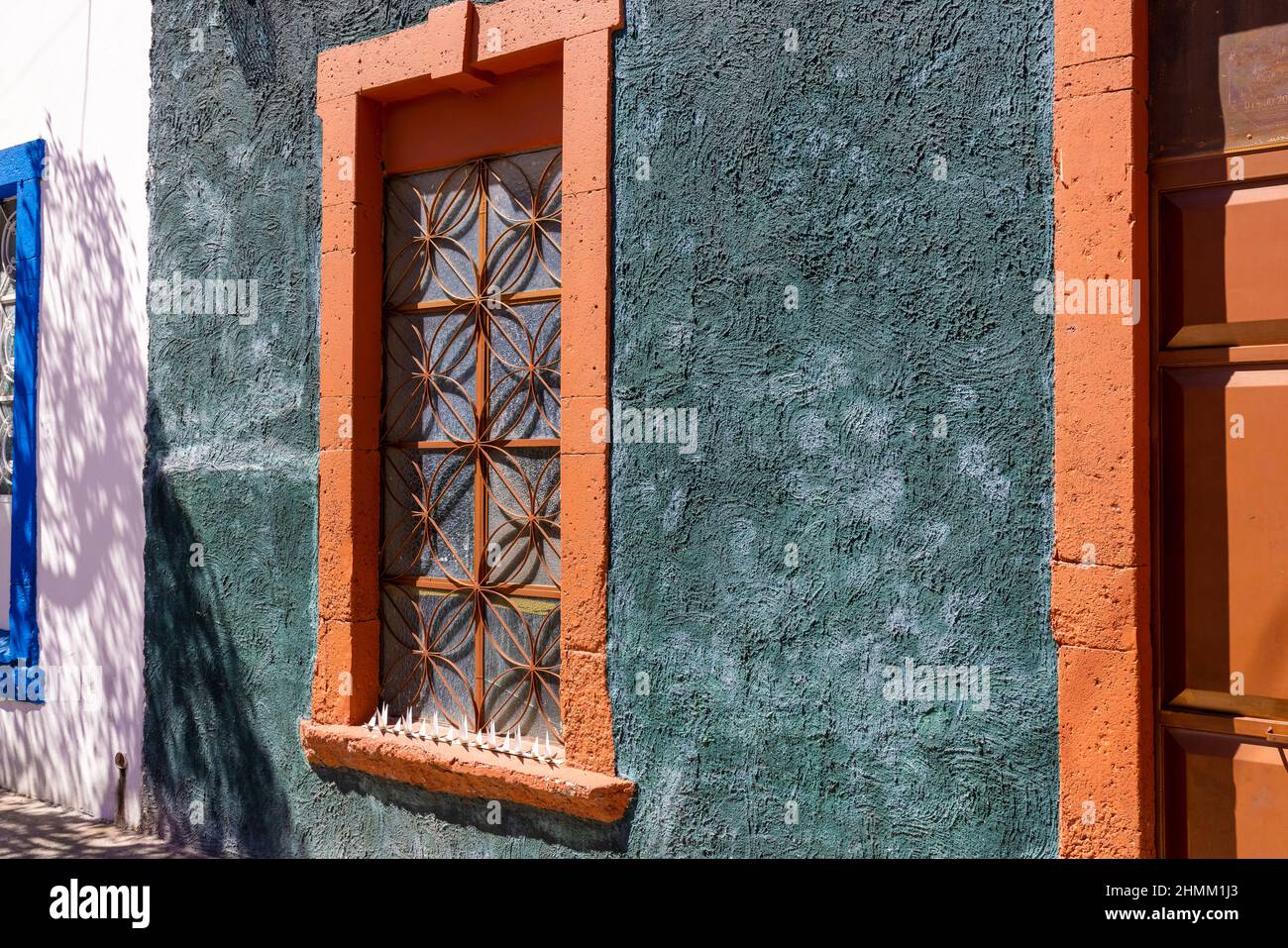 Leon colorful streets and colonial houses in Leon historic city center ...