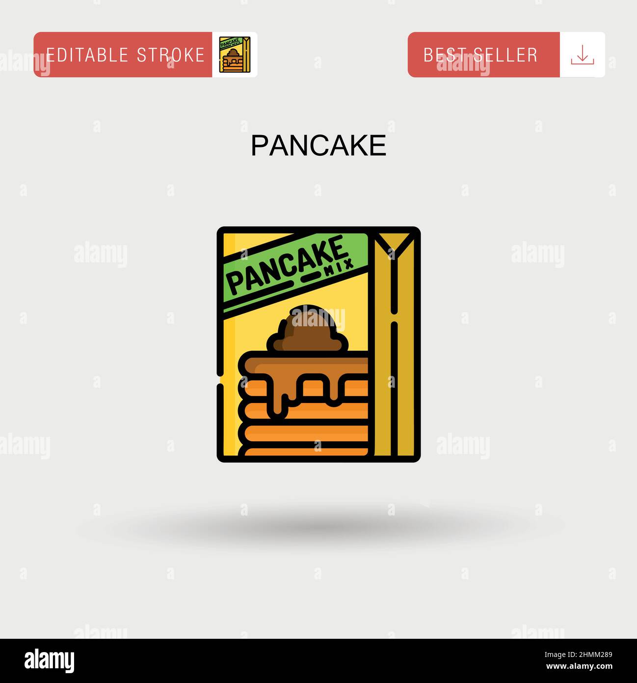 Pancake Simple vector icon Stock Vector Image & Art - Alamy