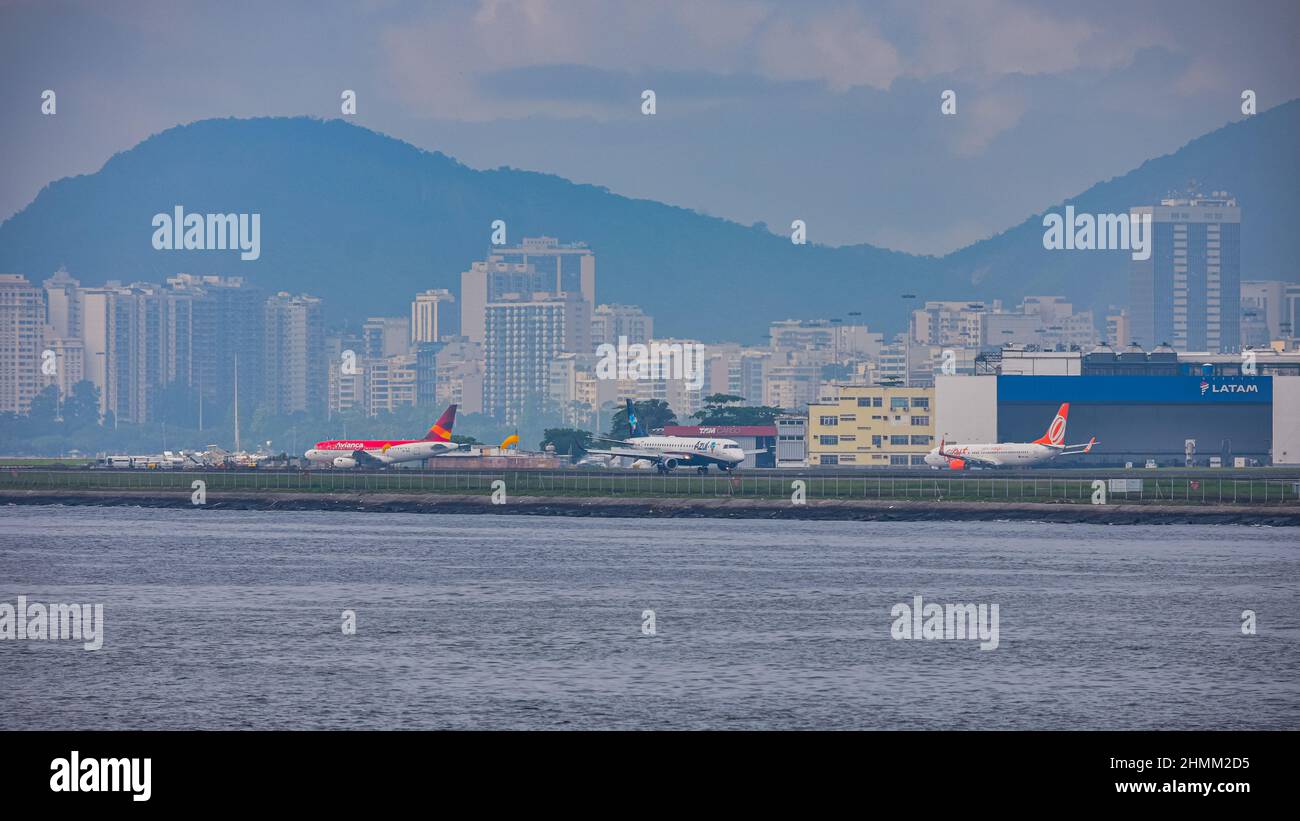 Rio de Janeiro, Brazil - CIRCA 2020: Brazilian commercial airliner ...