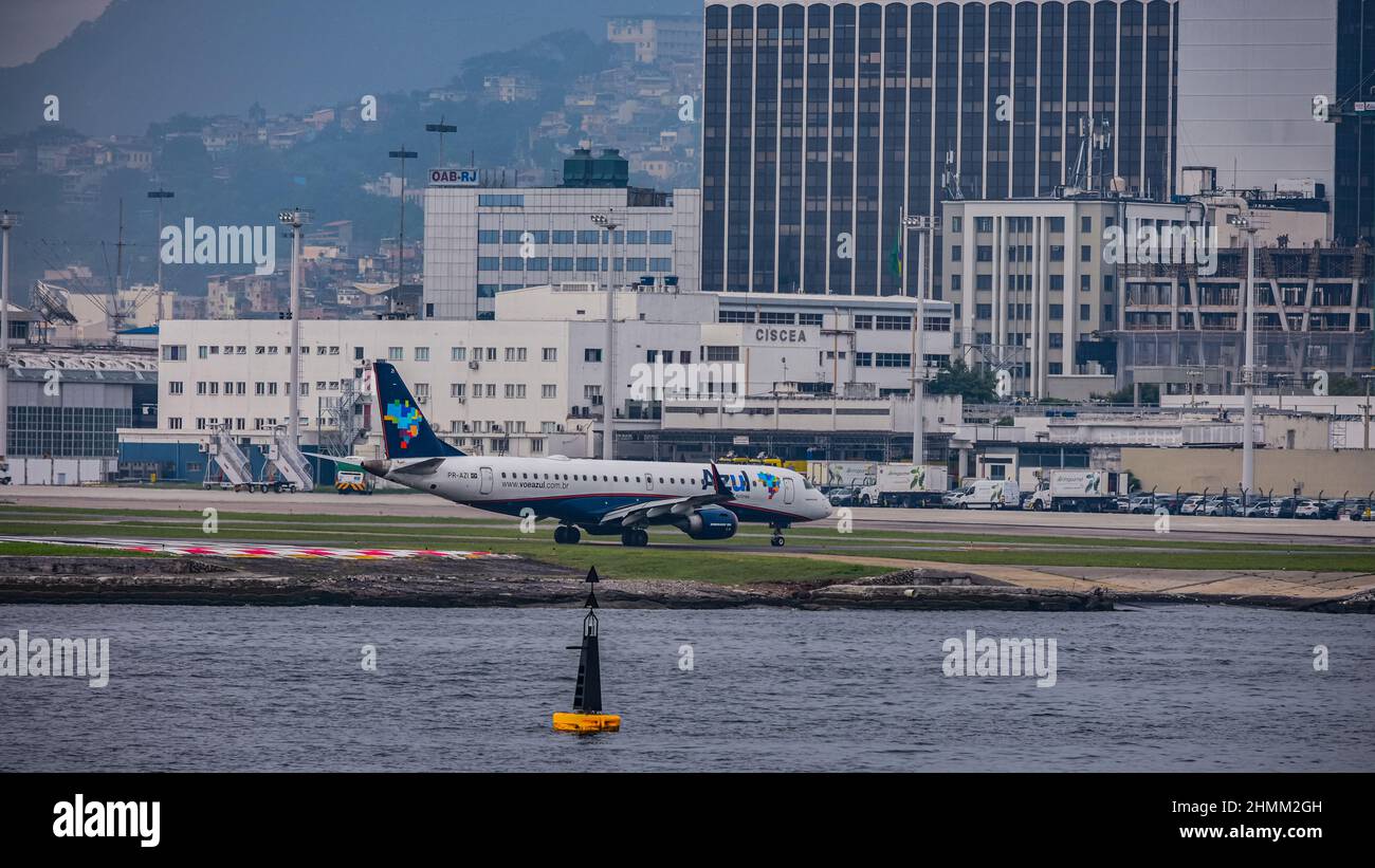 Rio de Janeiro, Brazil - CIRCA 2020: Brazilian commercial airliner ...