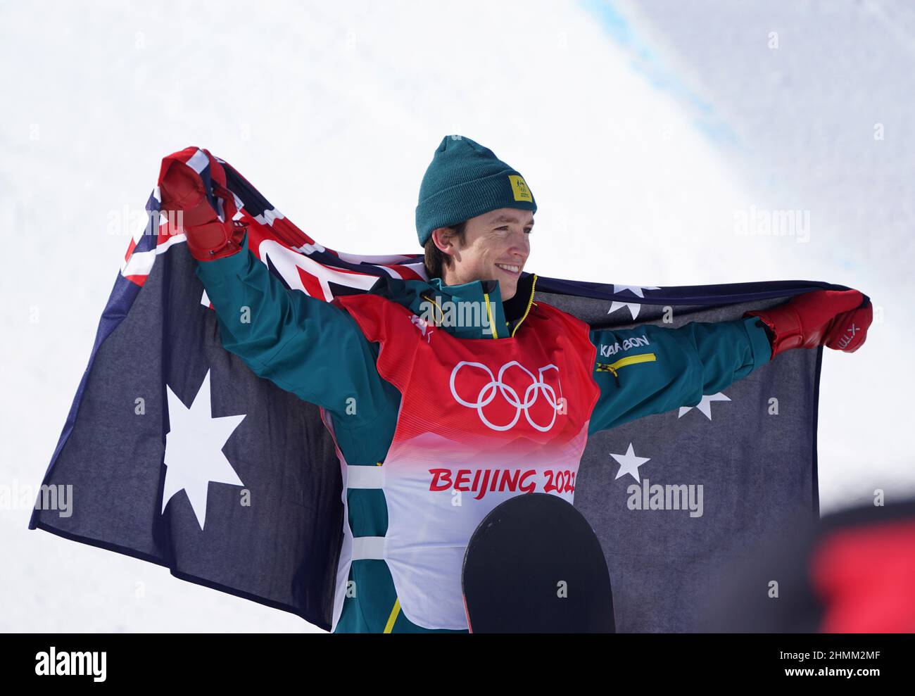 Australia's Scotty James celebrates silver in the Men's Snowboard ...