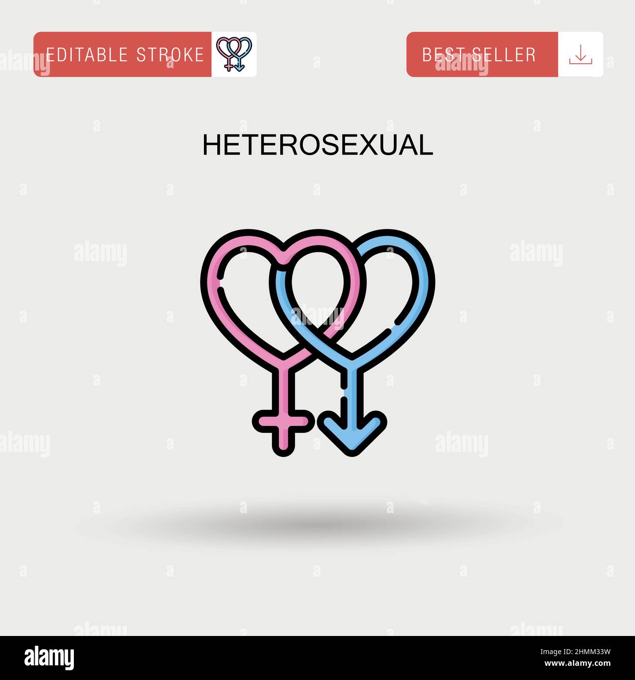 Heterosexual Simple vector icon Stock Vector Image & Art - Alamy