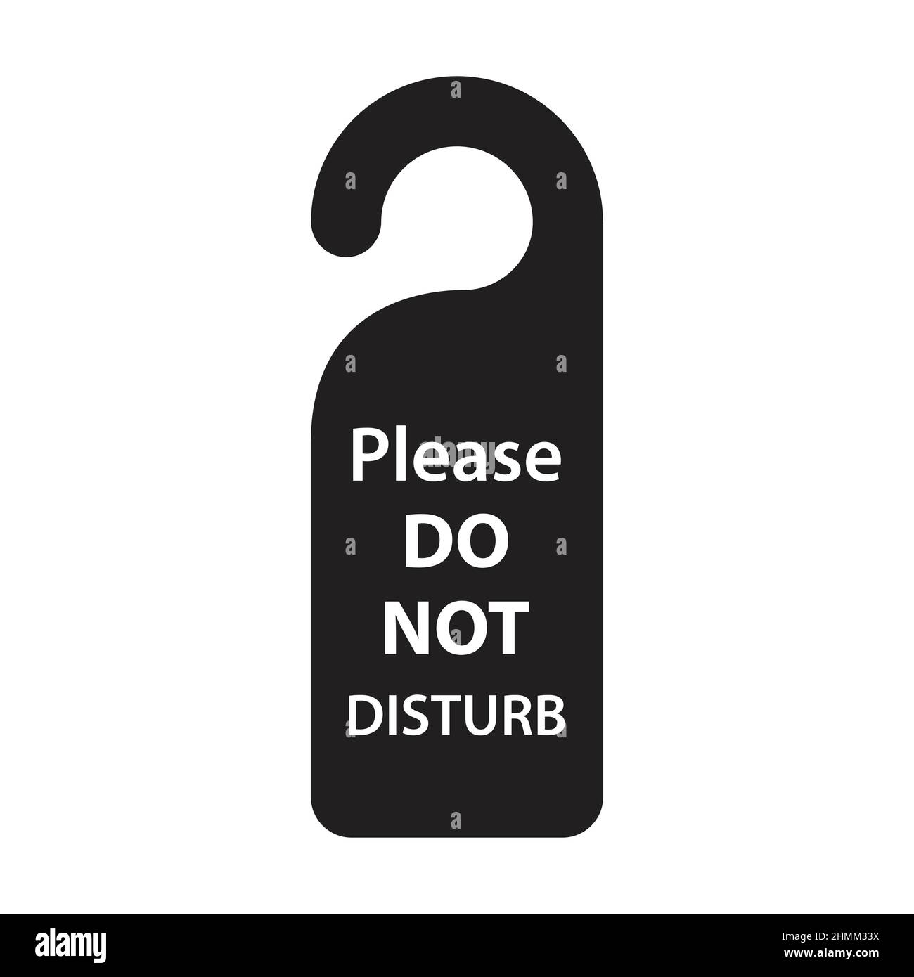 do not disturb door hanger icon vector for graphic design, logo ...