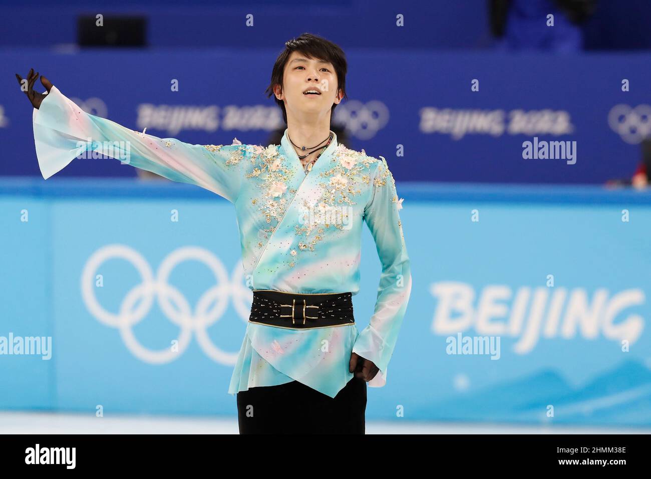 Beijing, Hebei, China. 10th Feb, 2022. Yuzuru Hanyu (JPN) performed in ...