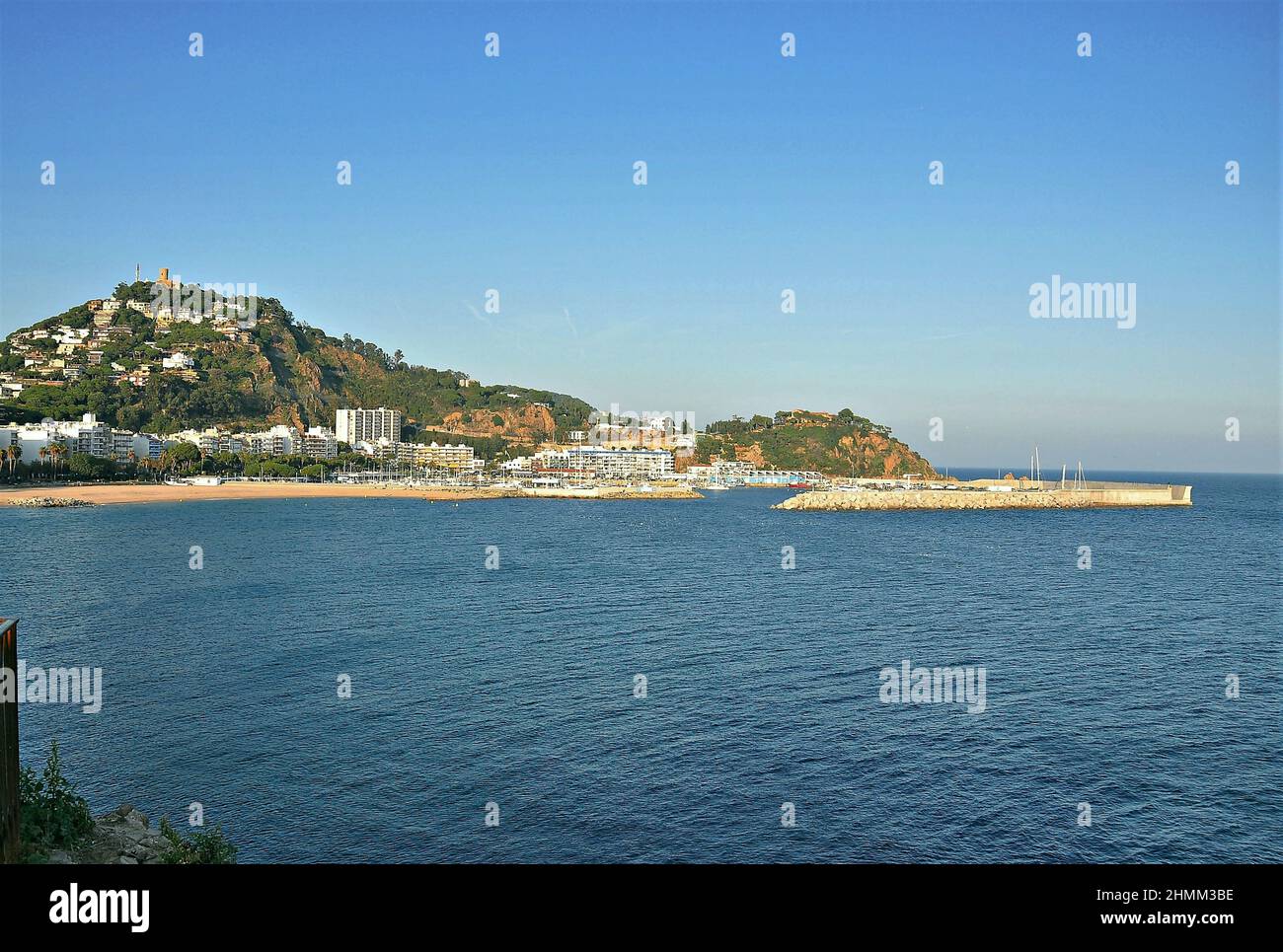 Port of Blanes in the region of La Selva province of Gerona,Catalonia ...