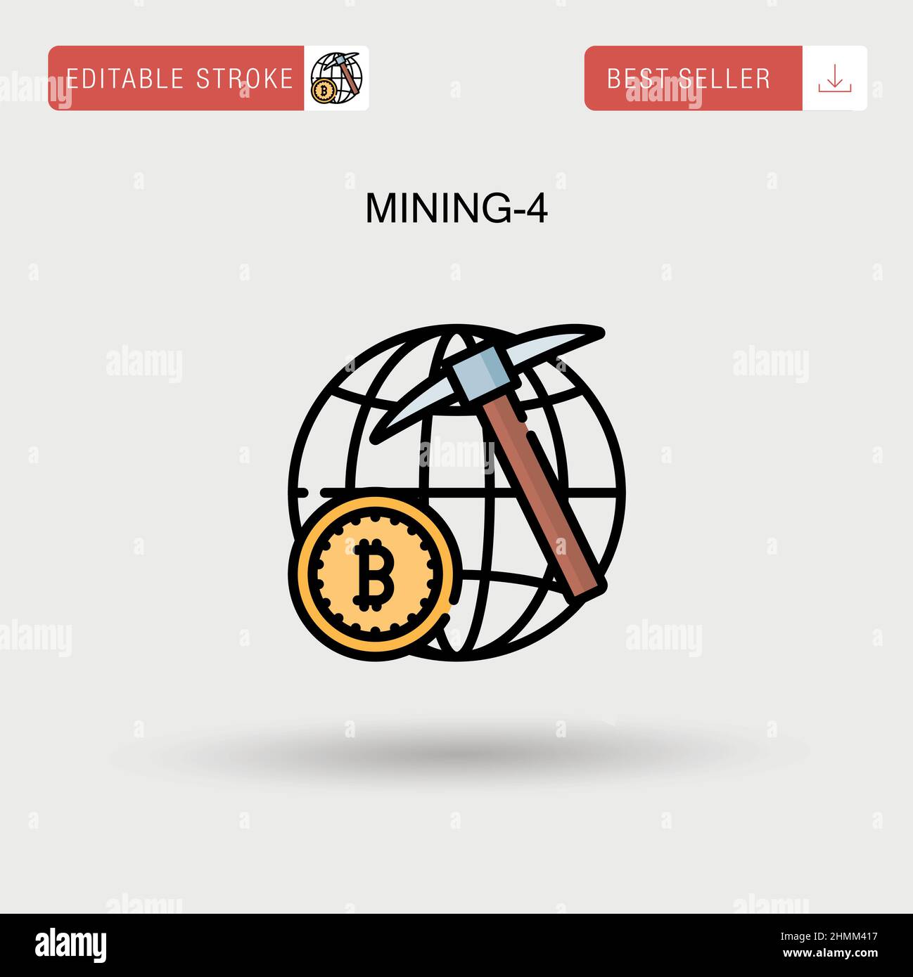 Mining-4 Simple vector icon Stock Vector Image & Art - Alamy