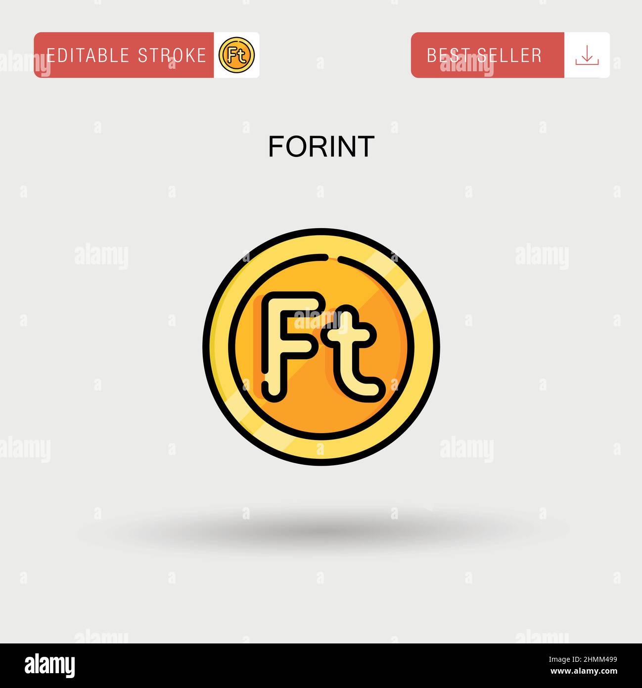 Forint Simple vector icon Stock Vector Image & Art - Alamy