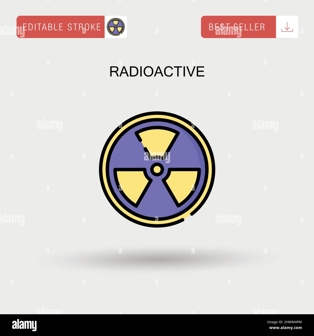 Radioactive Simple vector icon Stock Vector Image & Art - Alamy