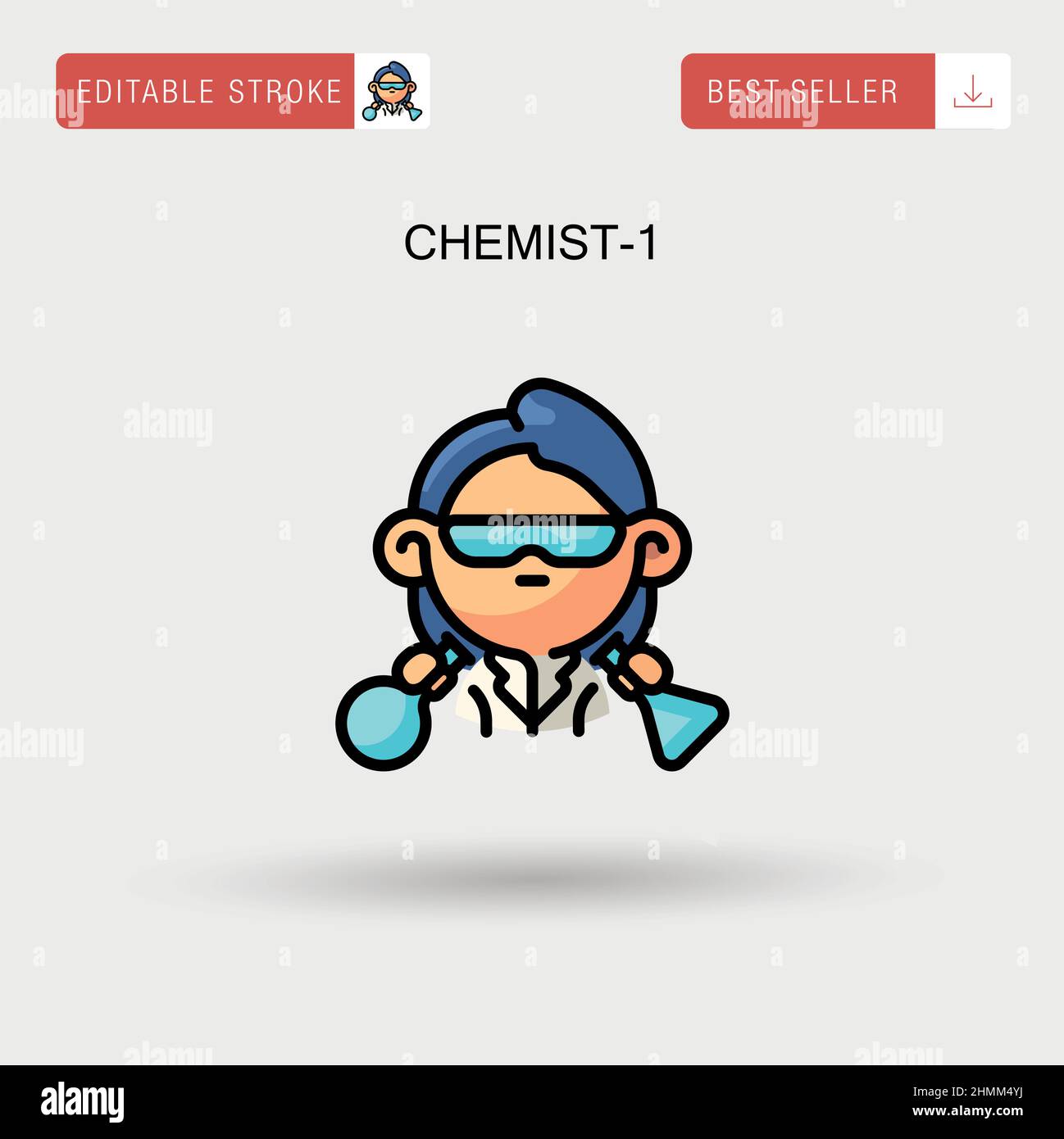 Chemist-1 Simple vector icon Stock Vector Image & Art - Alamy