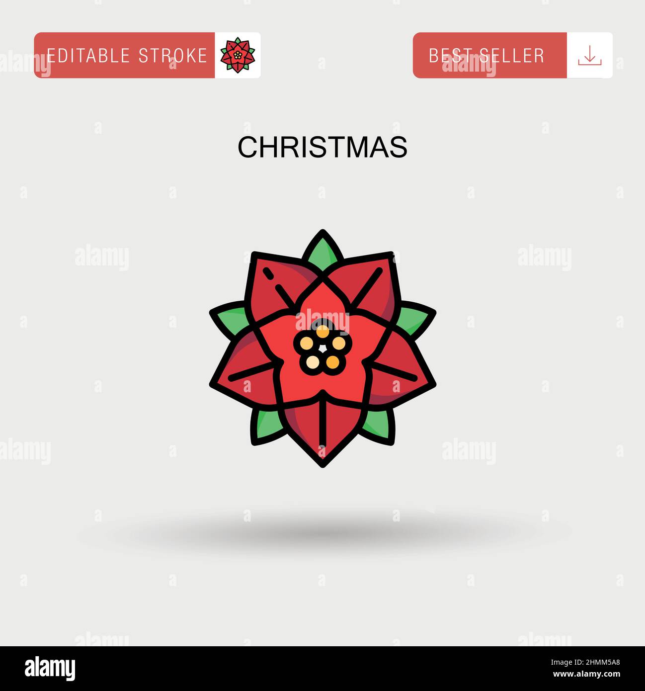 Christmas Simple vector icon Stock Vector Image & Art - Alamy