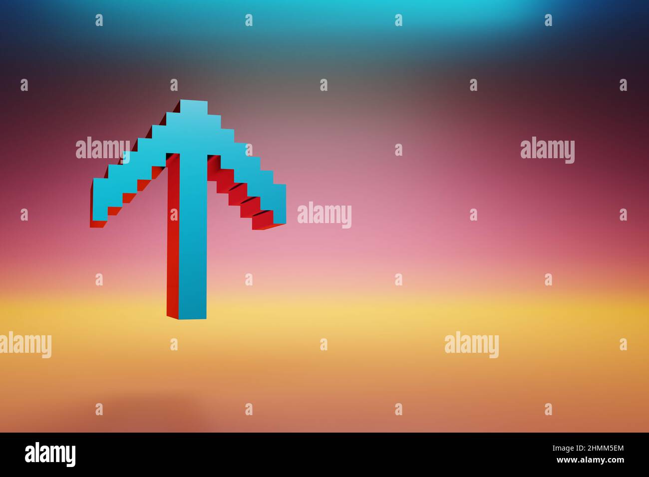 Pixel icon Arrow UP . Beautiful Blue Arrow UP icons symbol on ...