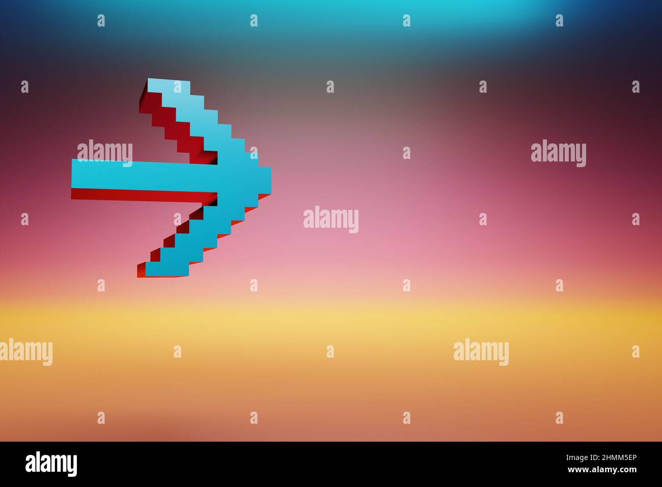 Pixel icon Arrow right . Beautiful Blue Arrow icons symbol on ...