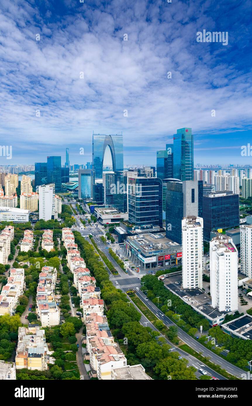High rise building suzhou industrial park park hi-res stock photography ...