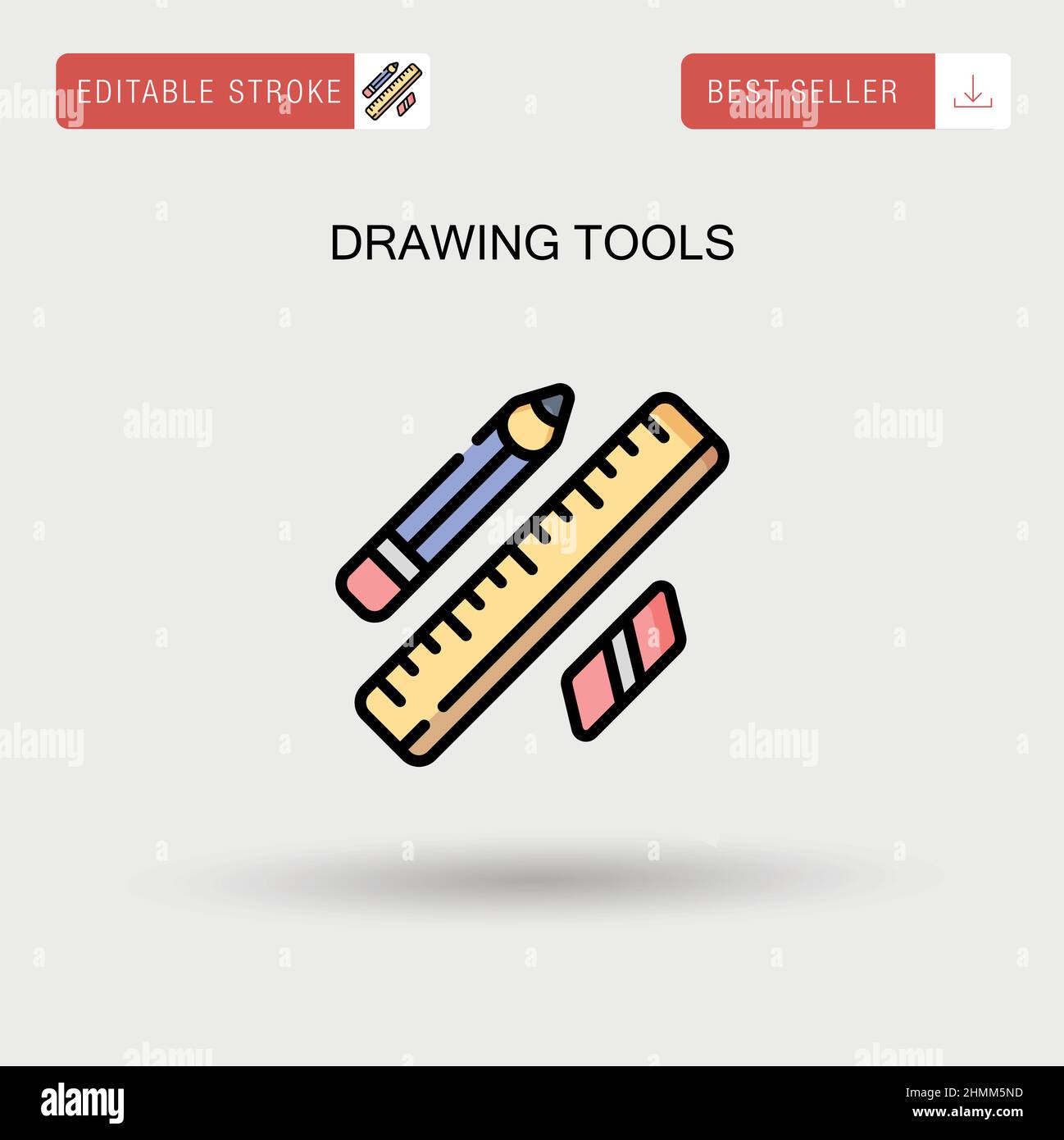 Drawing tools icon vector Stock Vector Images - Alamy
