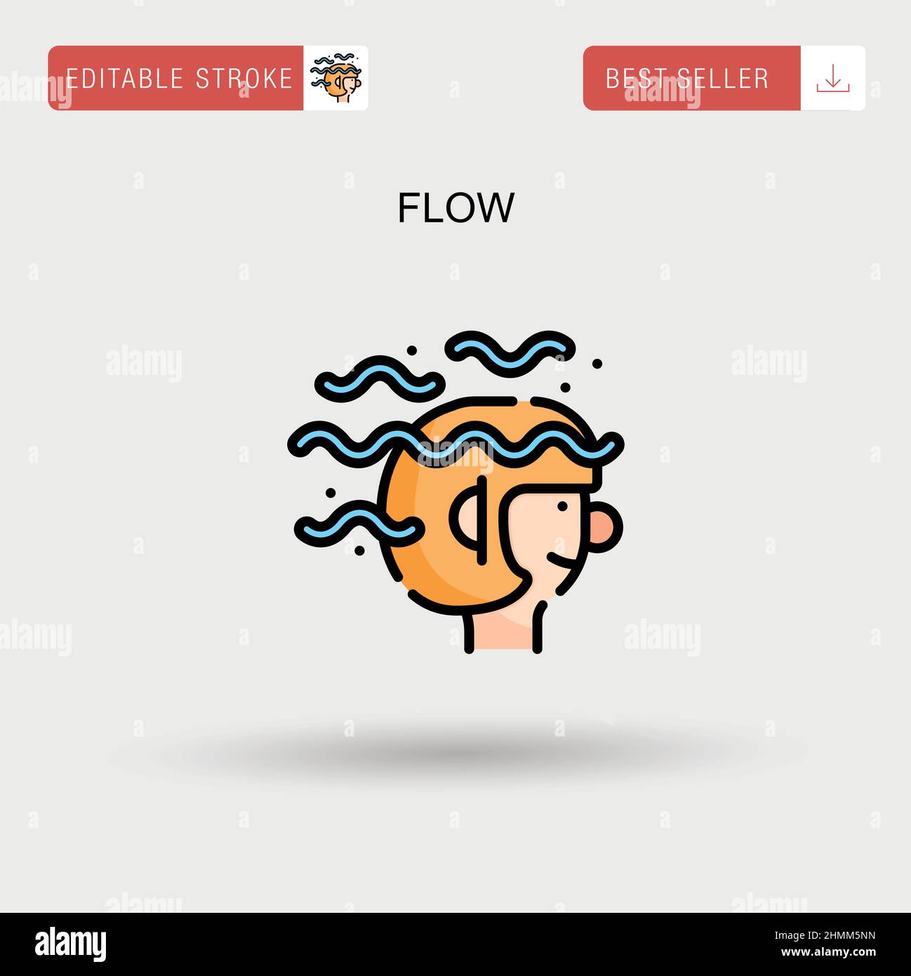 Flow Simple vector icon Stock Vector Image & Art - Alamy