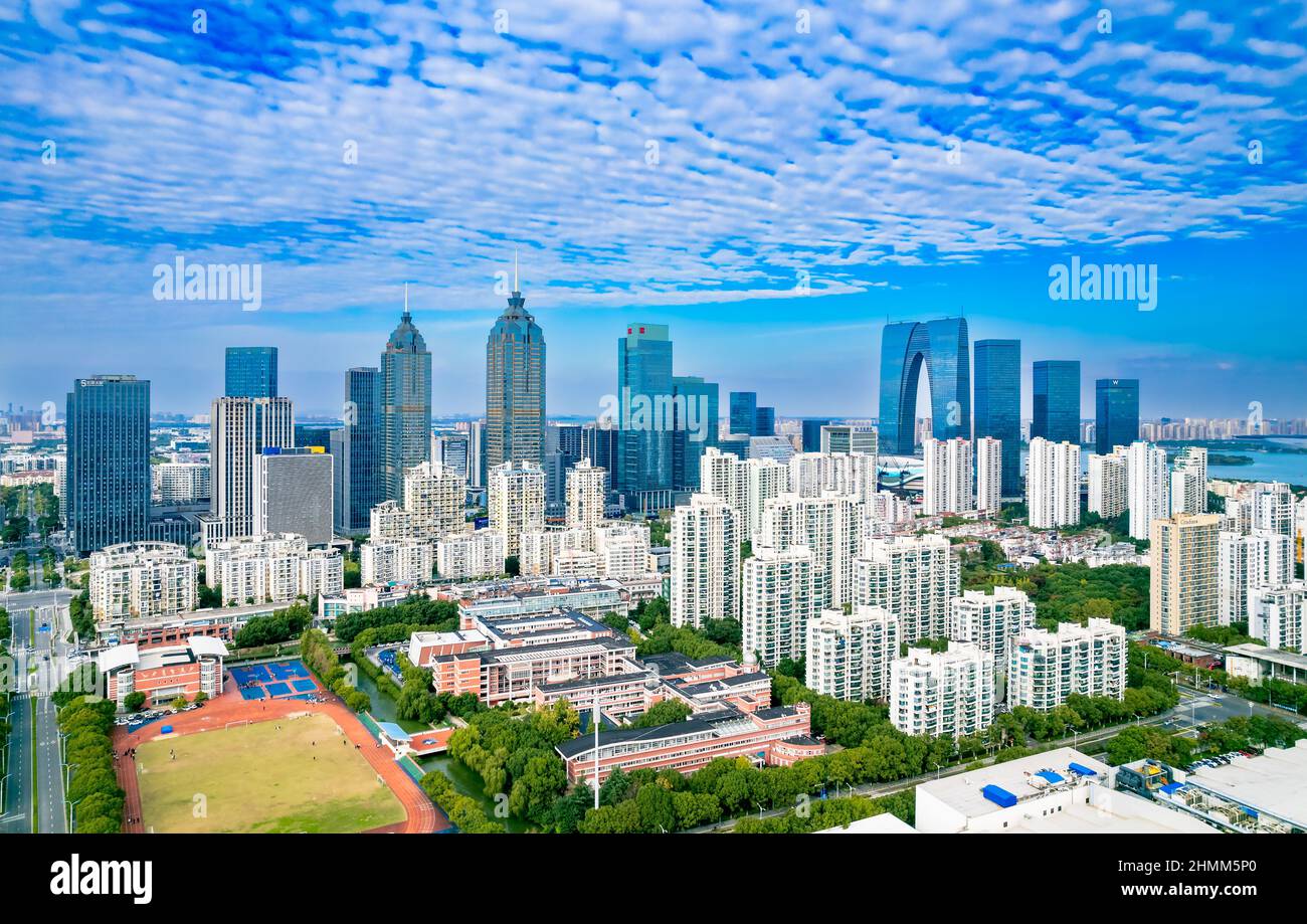High rise building suzhou industrial park park hi-res stock photography ...
