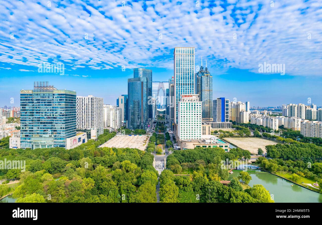 High rise building suzhou industrial park park hi-res stock photography ...