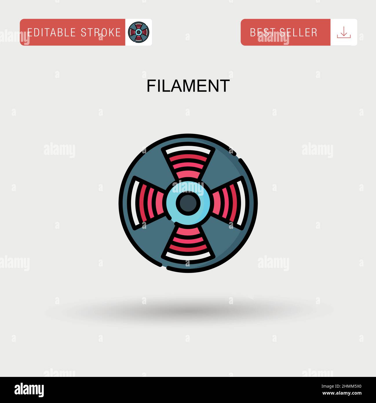 Filament Simple vector icon Stock Vector Image & Art - Alamy