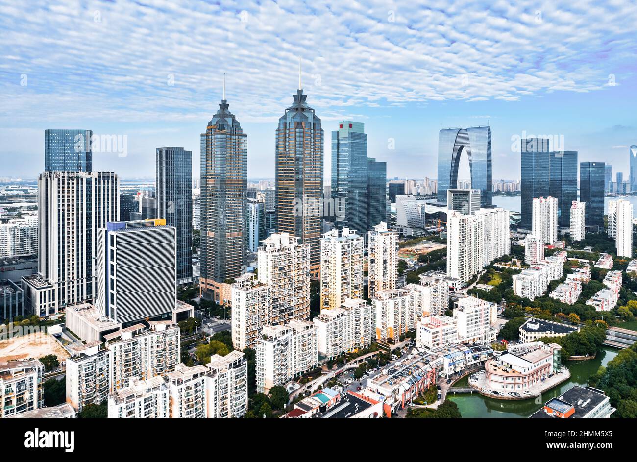 High rise building suzhou industrial park park hi-res stock photography ...