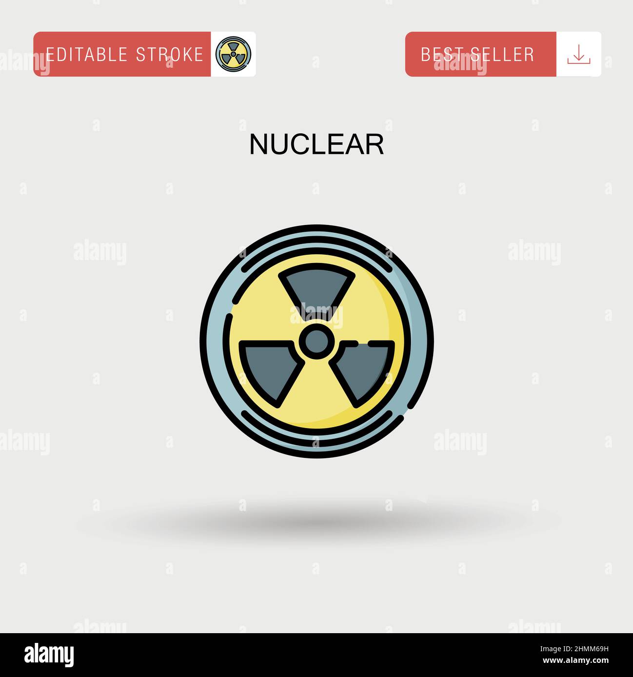 Nuclear Simple vector icon Stock Vector Image & Art - Alamy