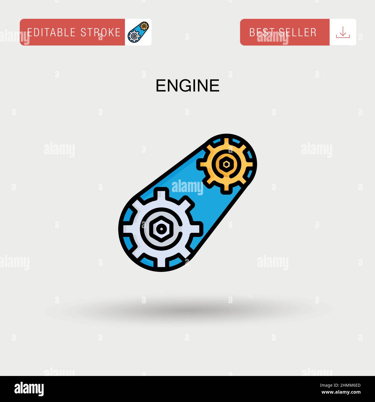 Engine Simple vector icon Stock Vector Image & Art - Alamy