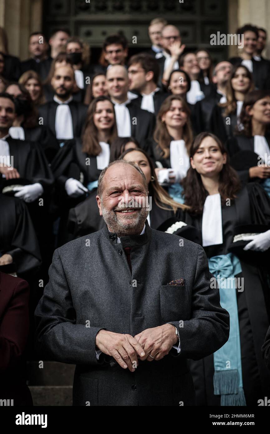 Bordeaux, France. 10th Feb, 2022. France's Justice Minister Eric Dupond ...