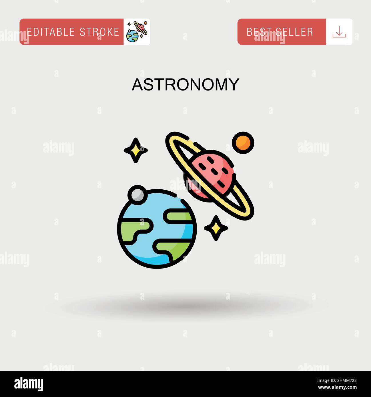 Astronomy Simple vector icon Stock Vector Image & Art - Alamy