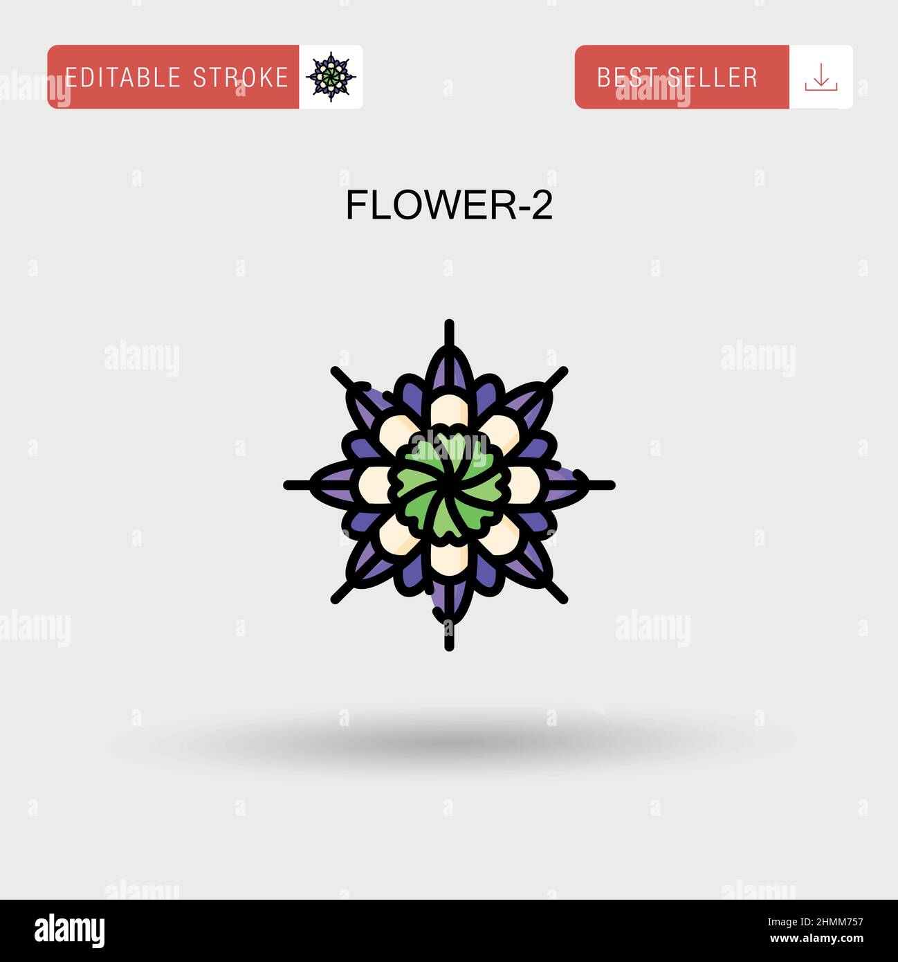 Flower icon seamless pattern Stock Vector Images - Alamy