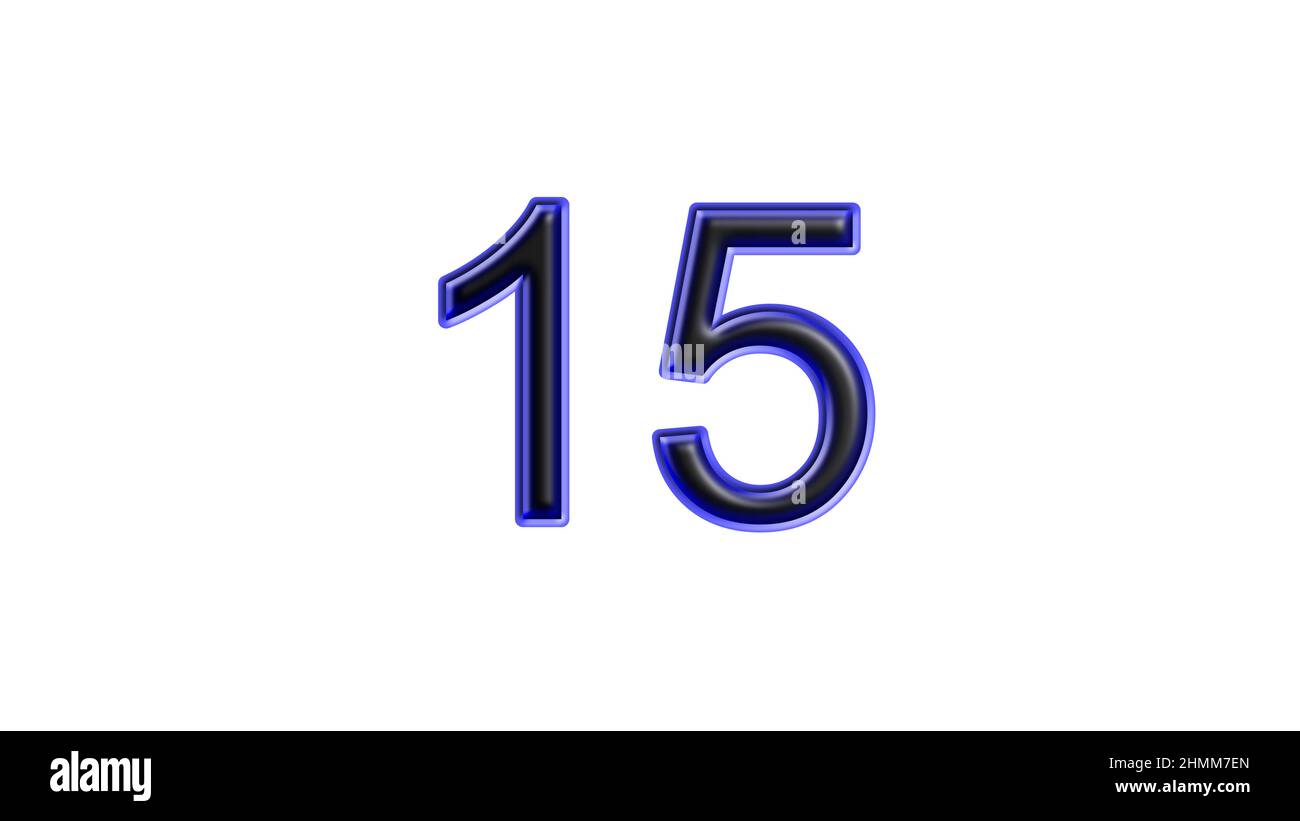 15 number Cut Out Stock Images & Pictures - Alamy