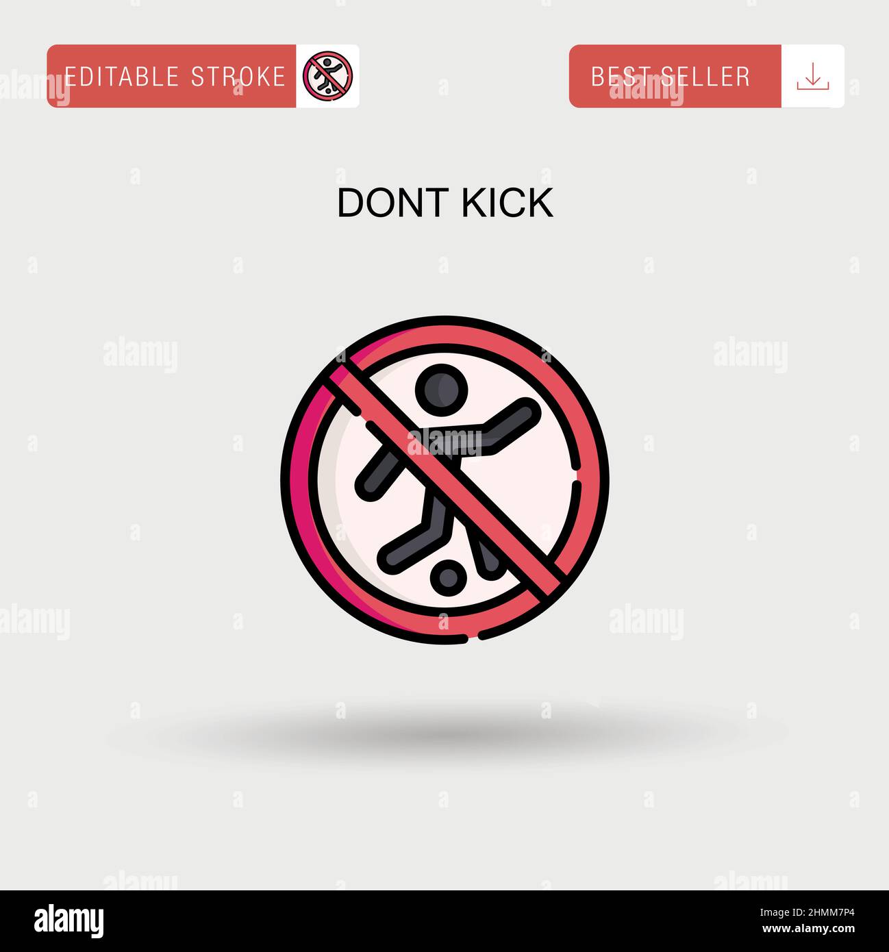 Dont push warning sign Stock Vector Images - Alamy