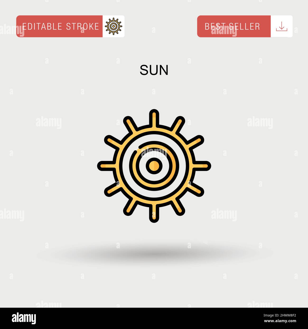 Sun Simple vector icon Stock Vector Image & Art - Alamy