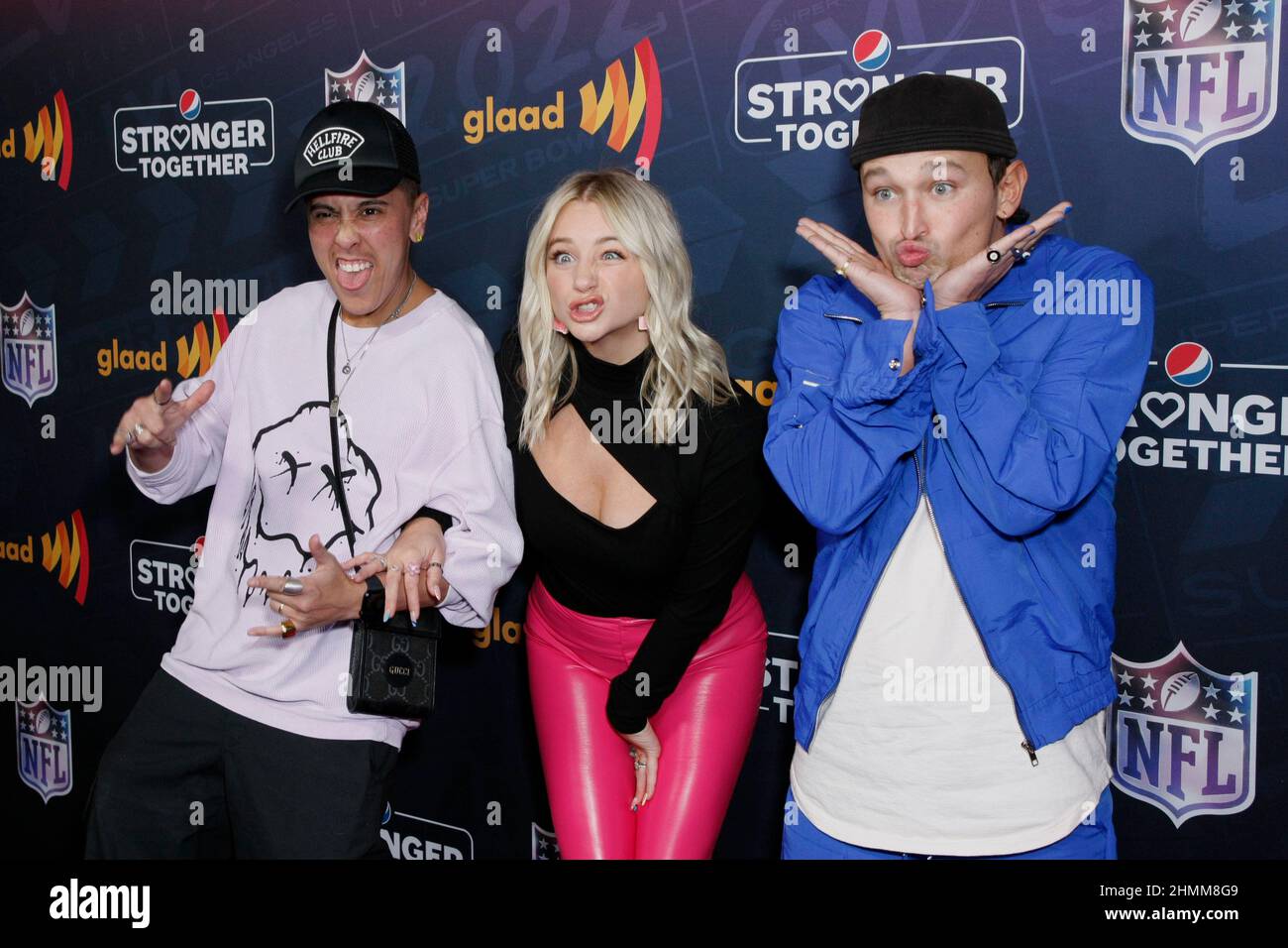 Los Angeles, USA. 10th Feb, 2022. Jeka Jane, Mollee Gray, Kent Boyd ...