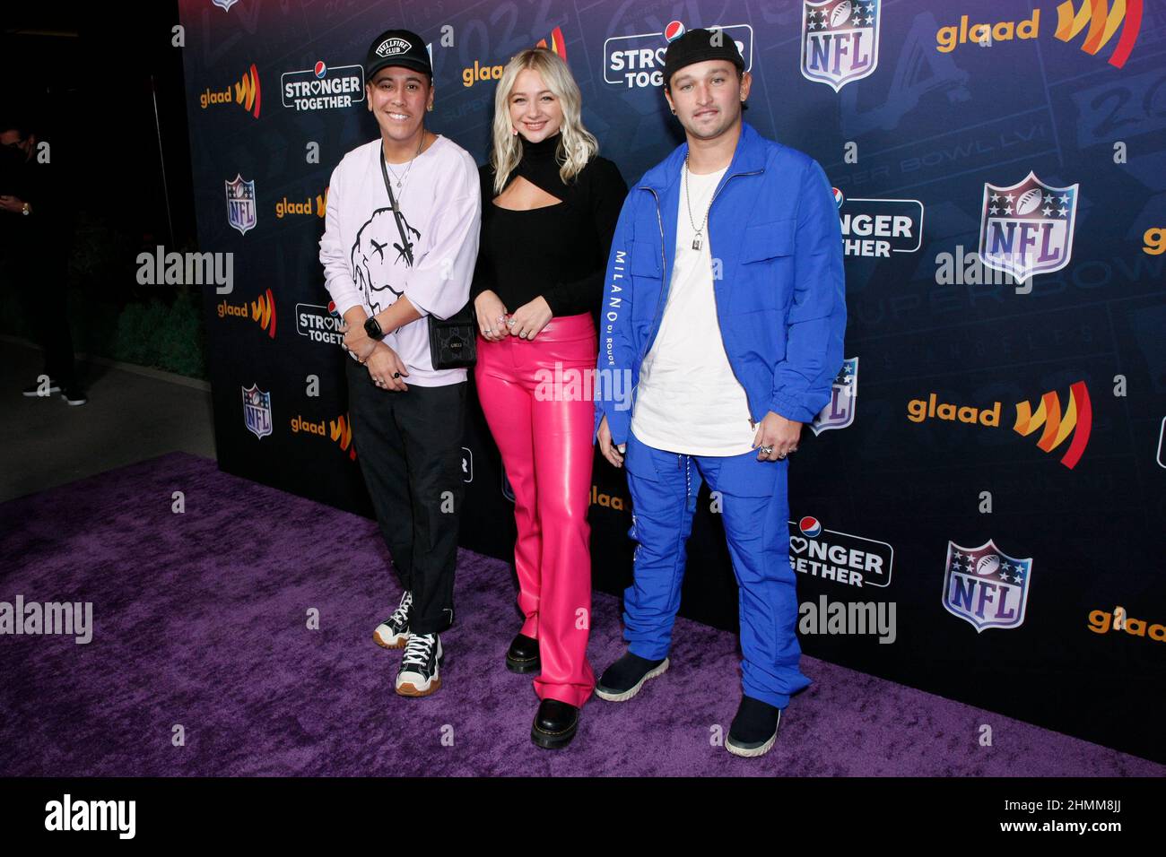 Los Angeles, USA. 10th Feb, 2022. Jeka Jane, Mollee Gray, Kent Boyd ...