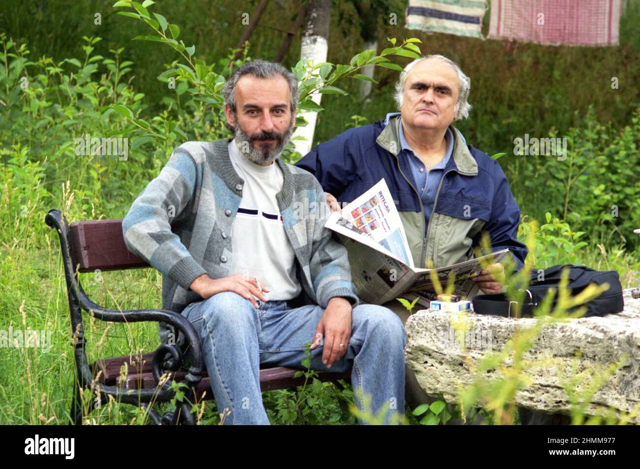 Romanian journalists Marius Petrescu & Ion Longin-Popescu, approx. 2004 ...