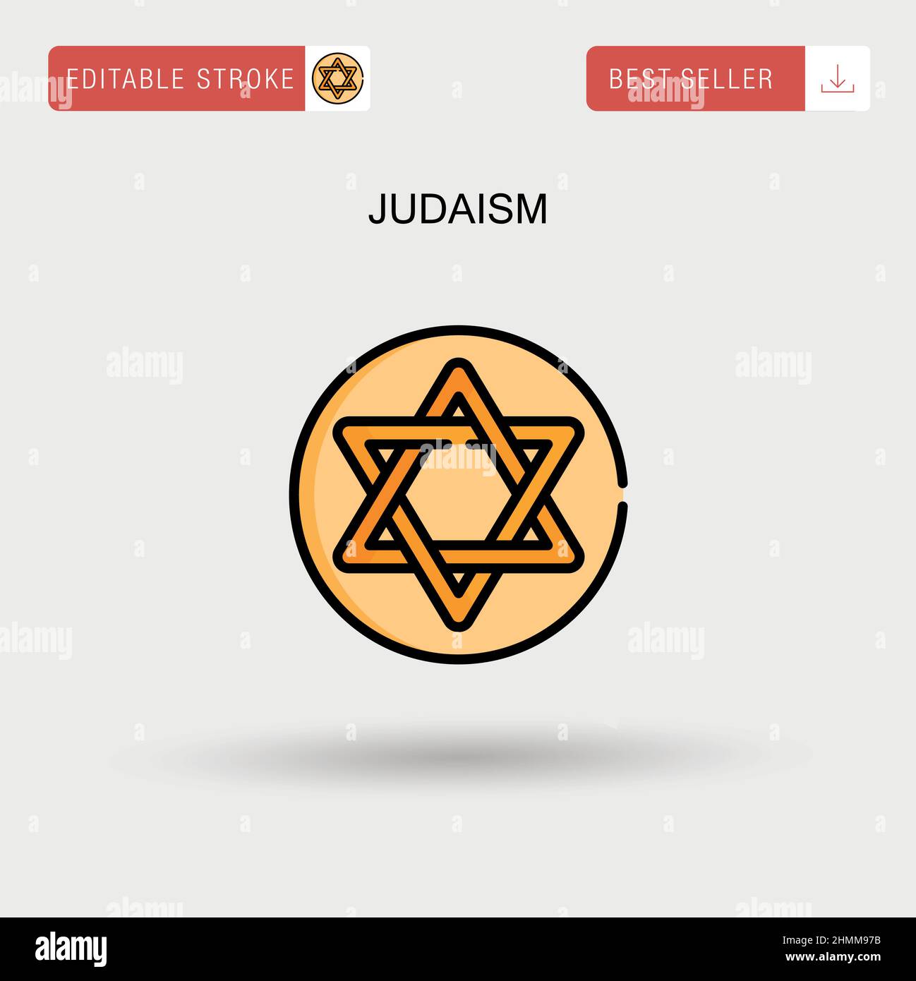 Judaism Simple vector icon Stock Vector Image & Art - Alamy