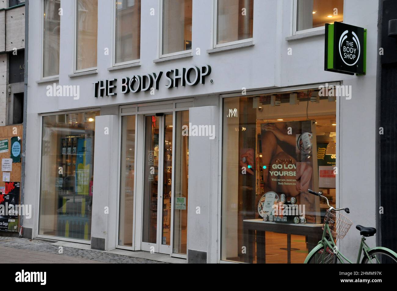 Copenhagen/Denmark./10 February 2022/.The body shop chain location on ...