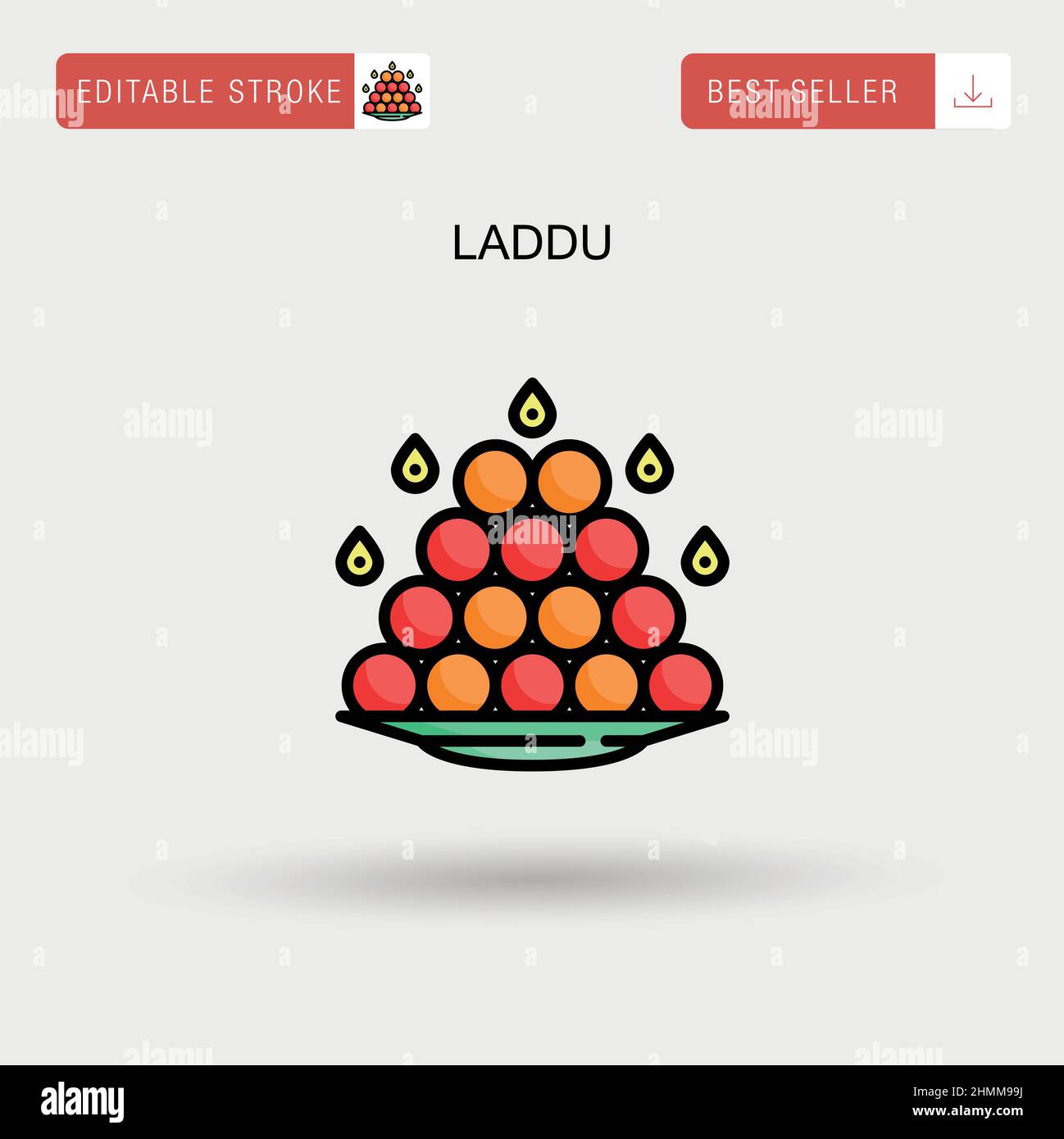 Laddu Simple vector icon Stock Vector Image & Art - Alamy