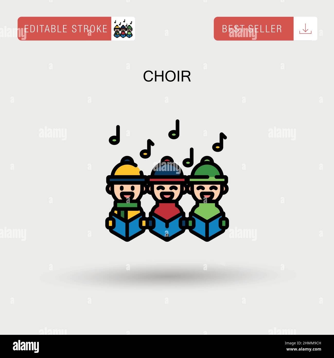 Choir singing church Stock Vector Images - Alamy