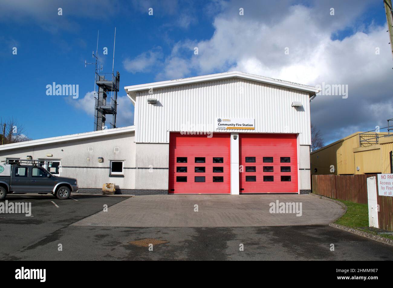 Wadebridge community fire station cornwall England uk Stock Photo - Alamy