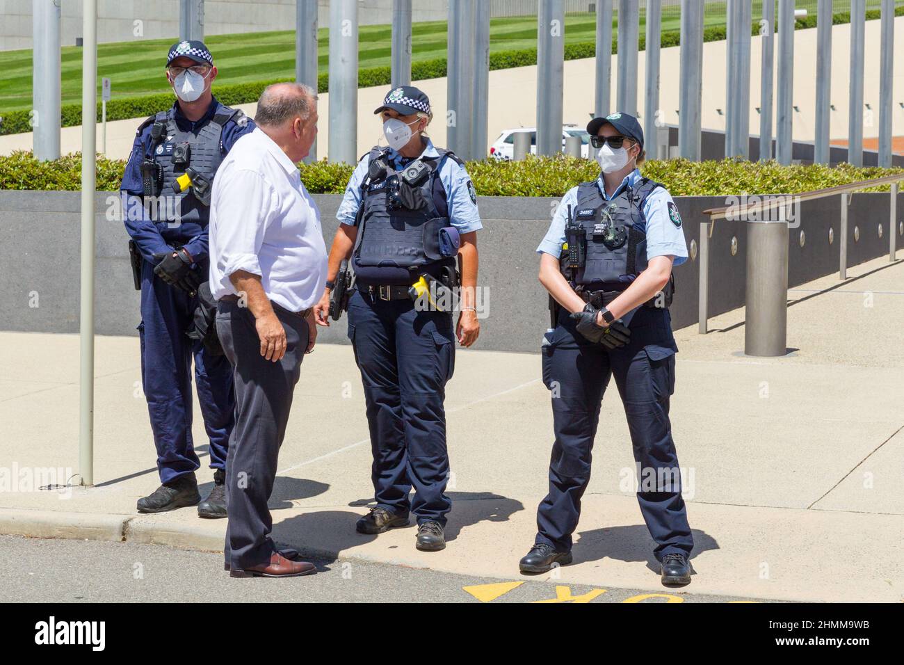 The 'Convoy to Canberra' coronavirus protest held on Capital Hill ...
