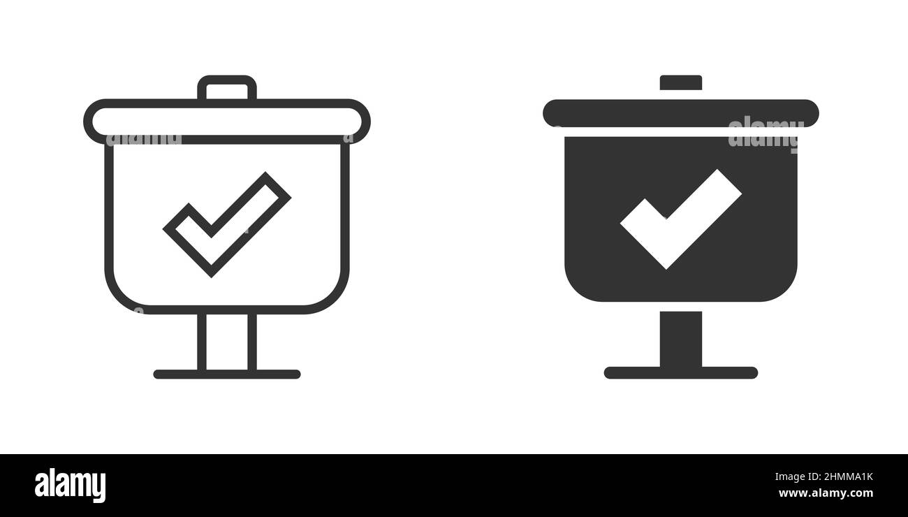 Checklist vector icon. Survey vector illustration in flat design on ...