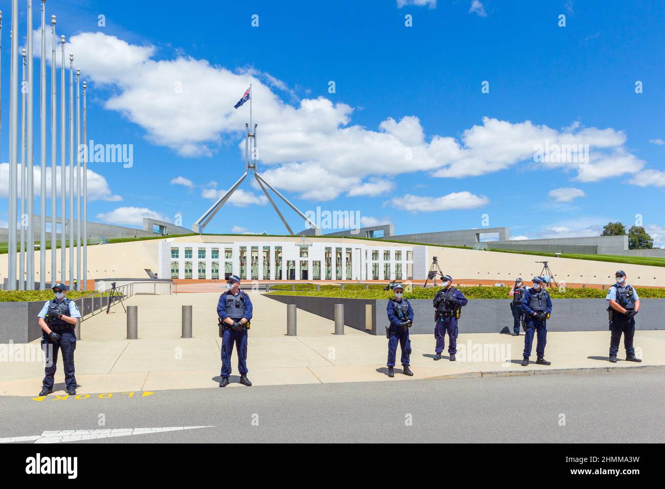 The 'Convoy to Canberra' coronavirus protest held on Capital Hill ...