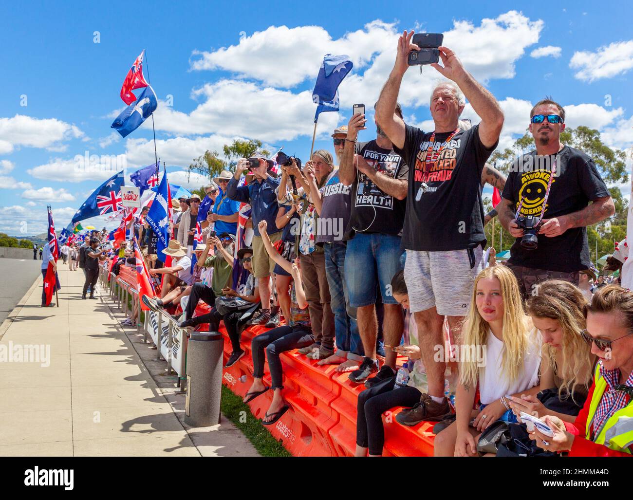 The 'Convoy to Canberra' coronavirus protest held on Capital Hill ...