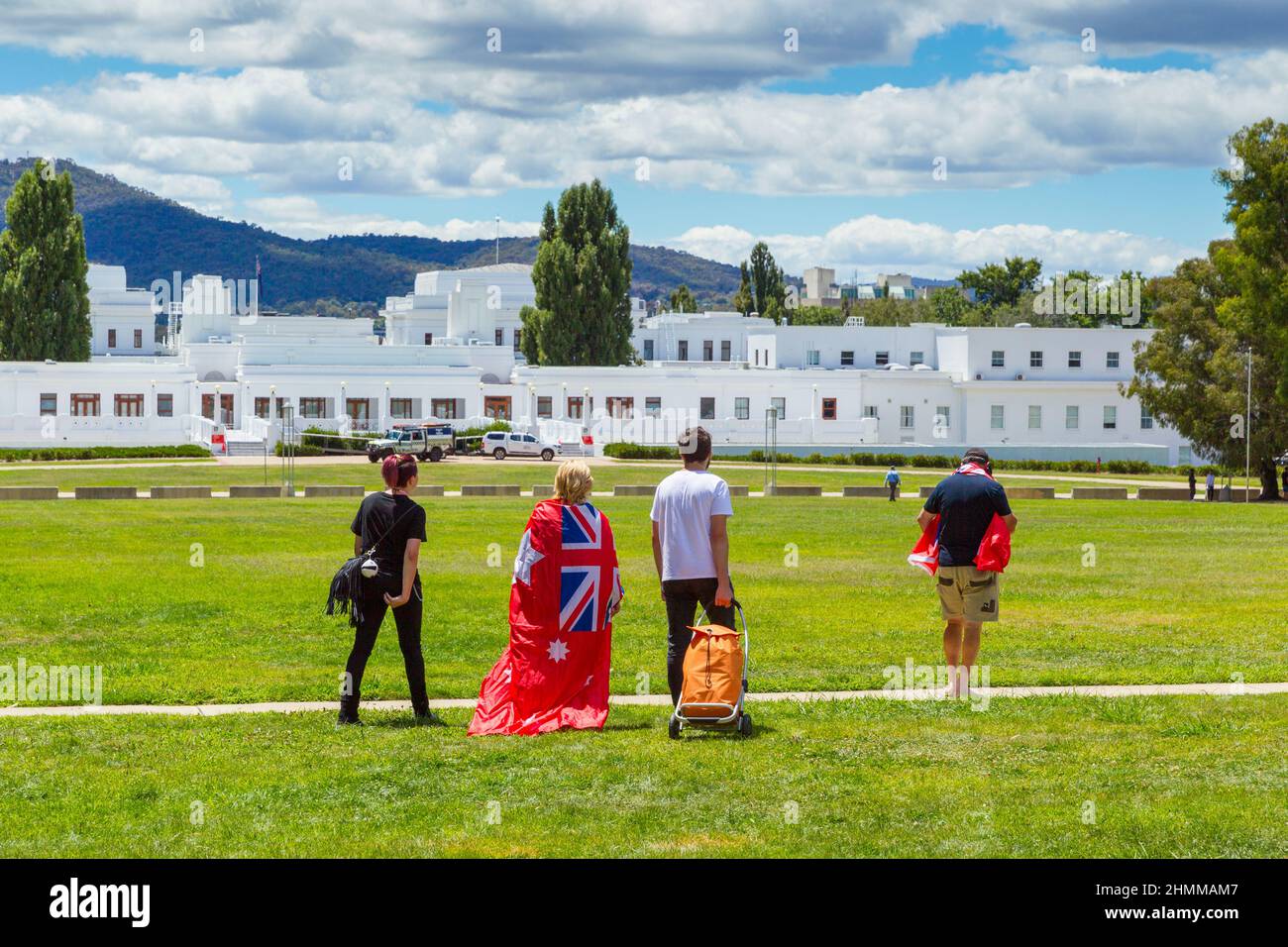 The 'Convoy to Canberra' coronavirus protest held on Capital Hill ...